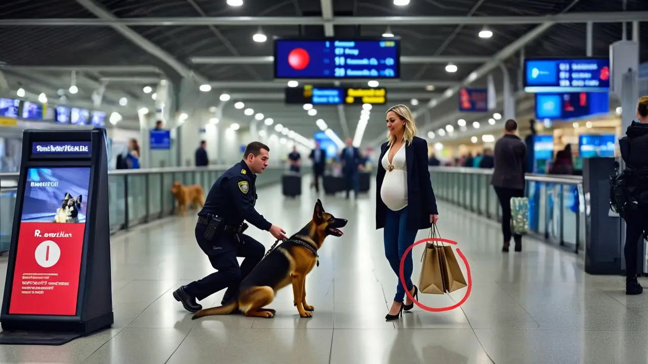Dog Goes Wild Barking at Pregnant Woman… But When Security Uncovers the ...