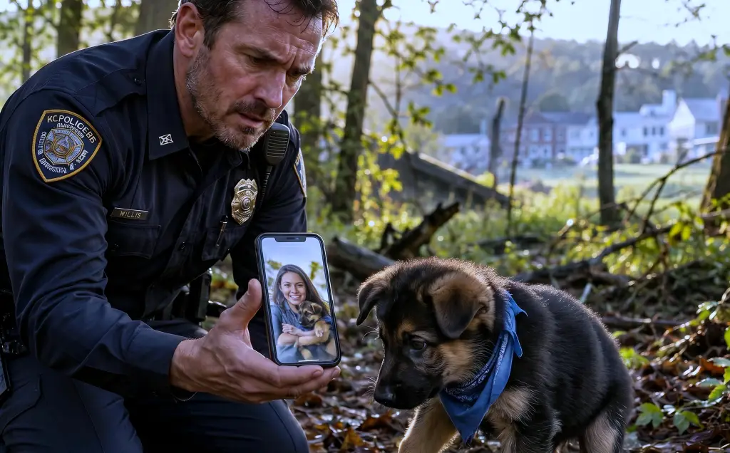 A trembling puppy picked one officer out of an entire town! Then it led ...