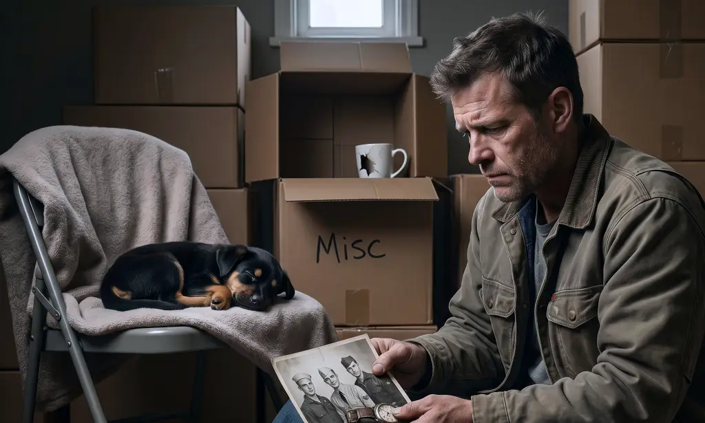The puppy wouldn’t sleep until the retired Navy guard opened the one ...