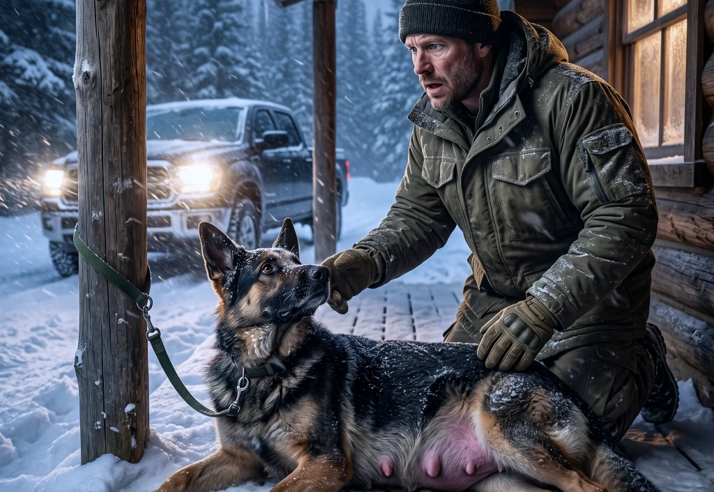 He Found a Pregnant Shepherd Tied to His Porch in a Blizzard! Then He ...