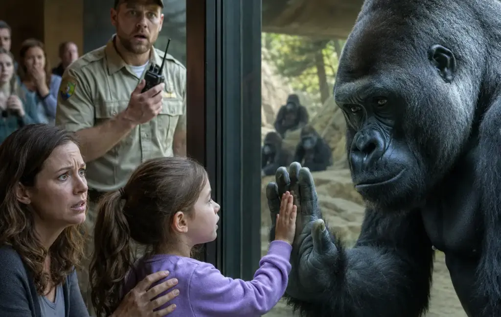 The silverback ignored every visitor and stared at one little girl—then ...