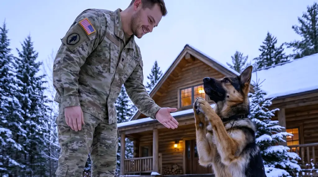 He thought he was stopping for a stray dog in the snow—until he saw ...